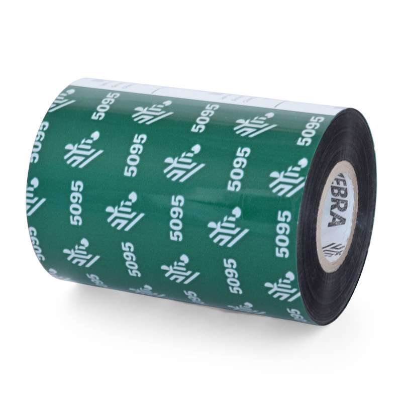 Zebra® Resin Ribbon, 83mm x 450M (3.27Inx1476Ft), 5095; High ...