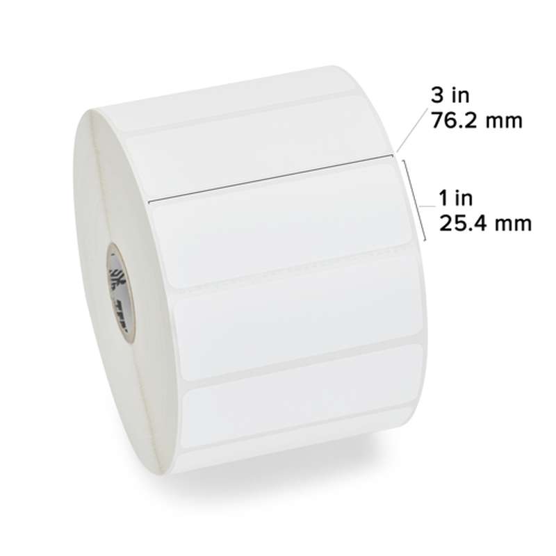 Zebra® Z-Select 4000D High Performance Coated Thermal Label, All-Temp ...