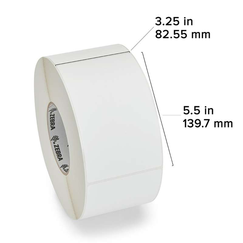 Zebra® Polypro 4000T High Performance Kimdura Thermal Label, Permanent ...